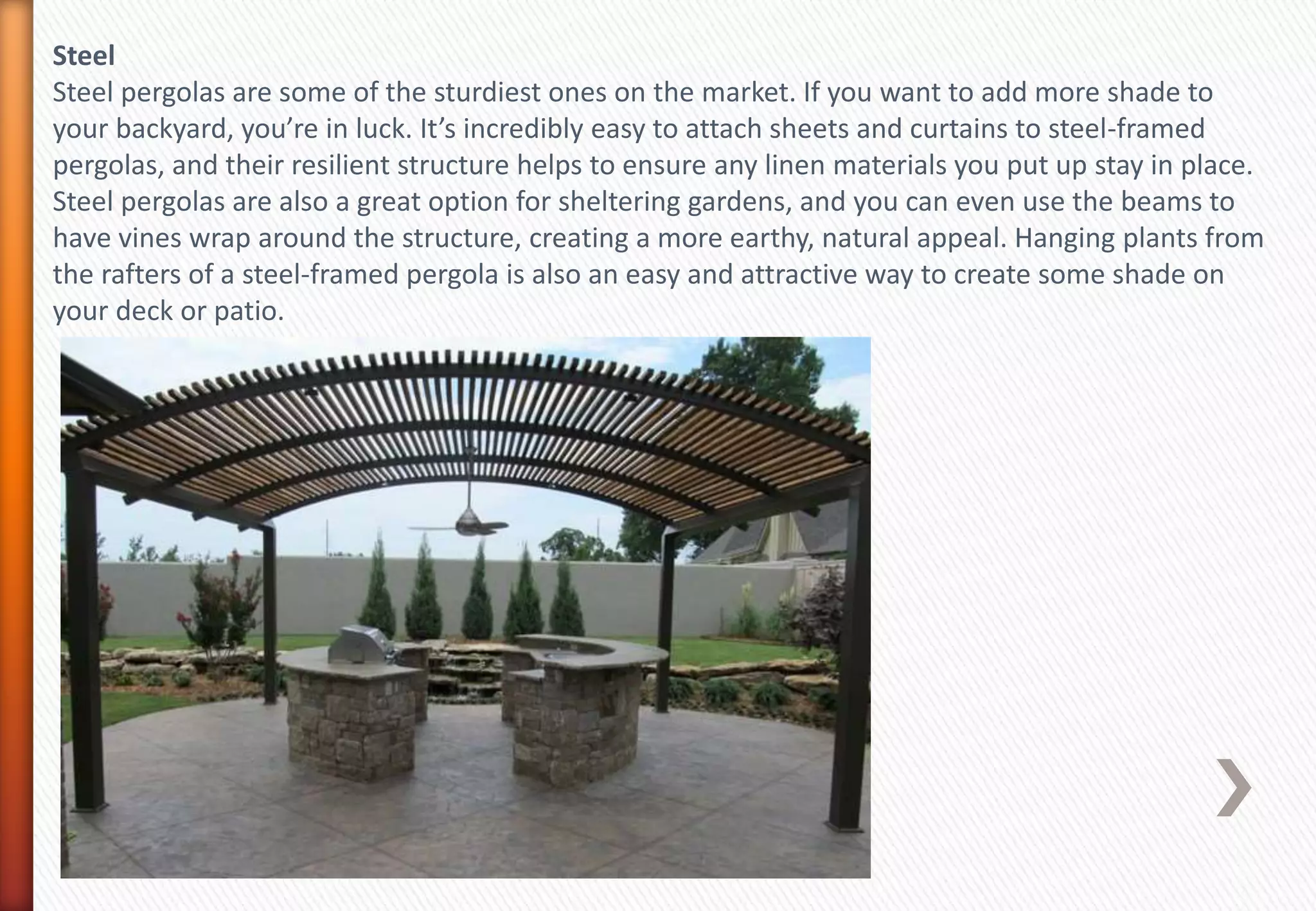 Pergola meaning, types, design and construction | PPTX