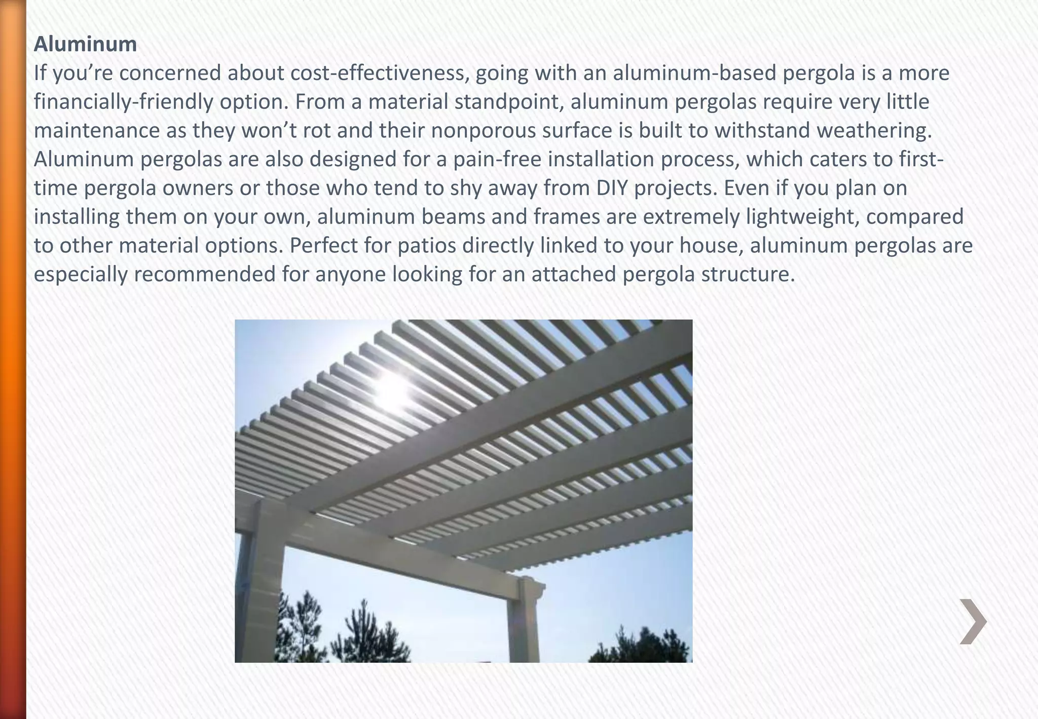 Pergola meaning, types, design and construction | PPTX