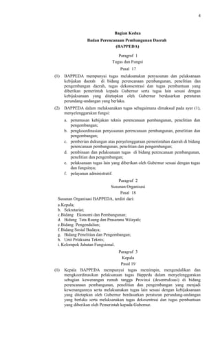 Pergub Provinsi Lampung Nomor 33 thn2010_ Tupoksi bappeda | PDF