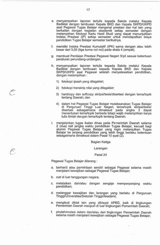 Tugas Belajar - Peraturan Gubernur Prov DKI Jakarta No 74 Tahun 2014 | PDF