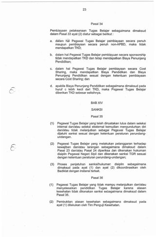 Tugas Belajar - Peraturan Gubernur Prov DKI Jakarta No 74 Tahun 2014 | PDF