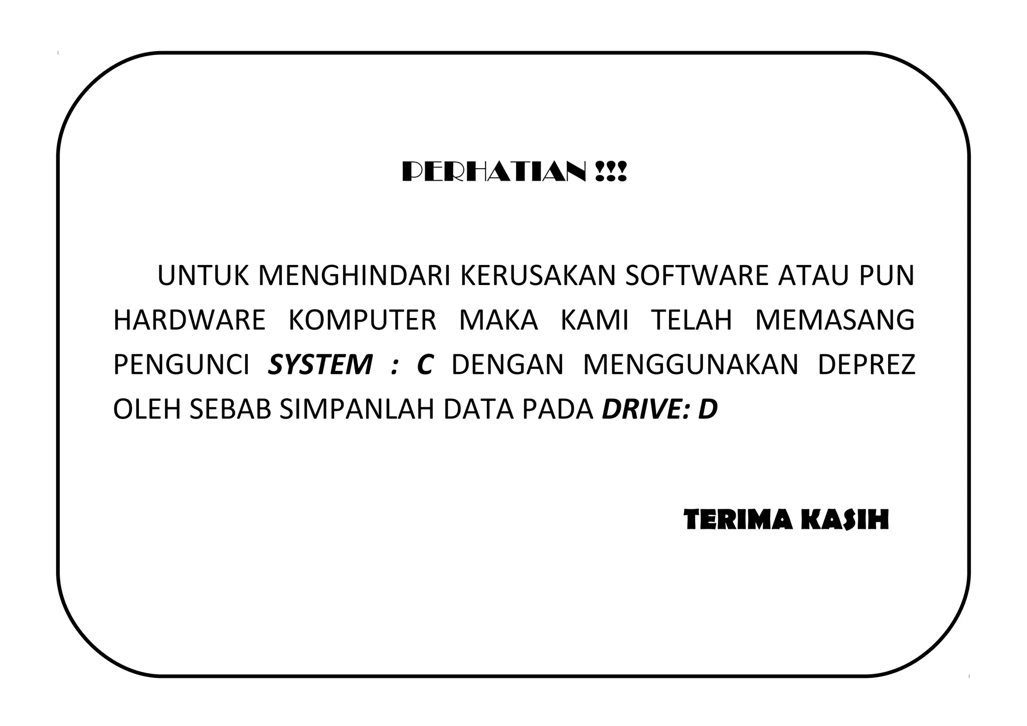 Perhatian | PPT