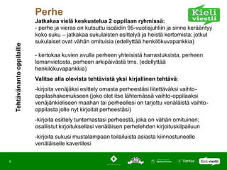 Perhe venäjä 7-9 | PPT