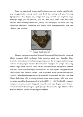 Perhiasan perhiasan masa majapahit | DOCX