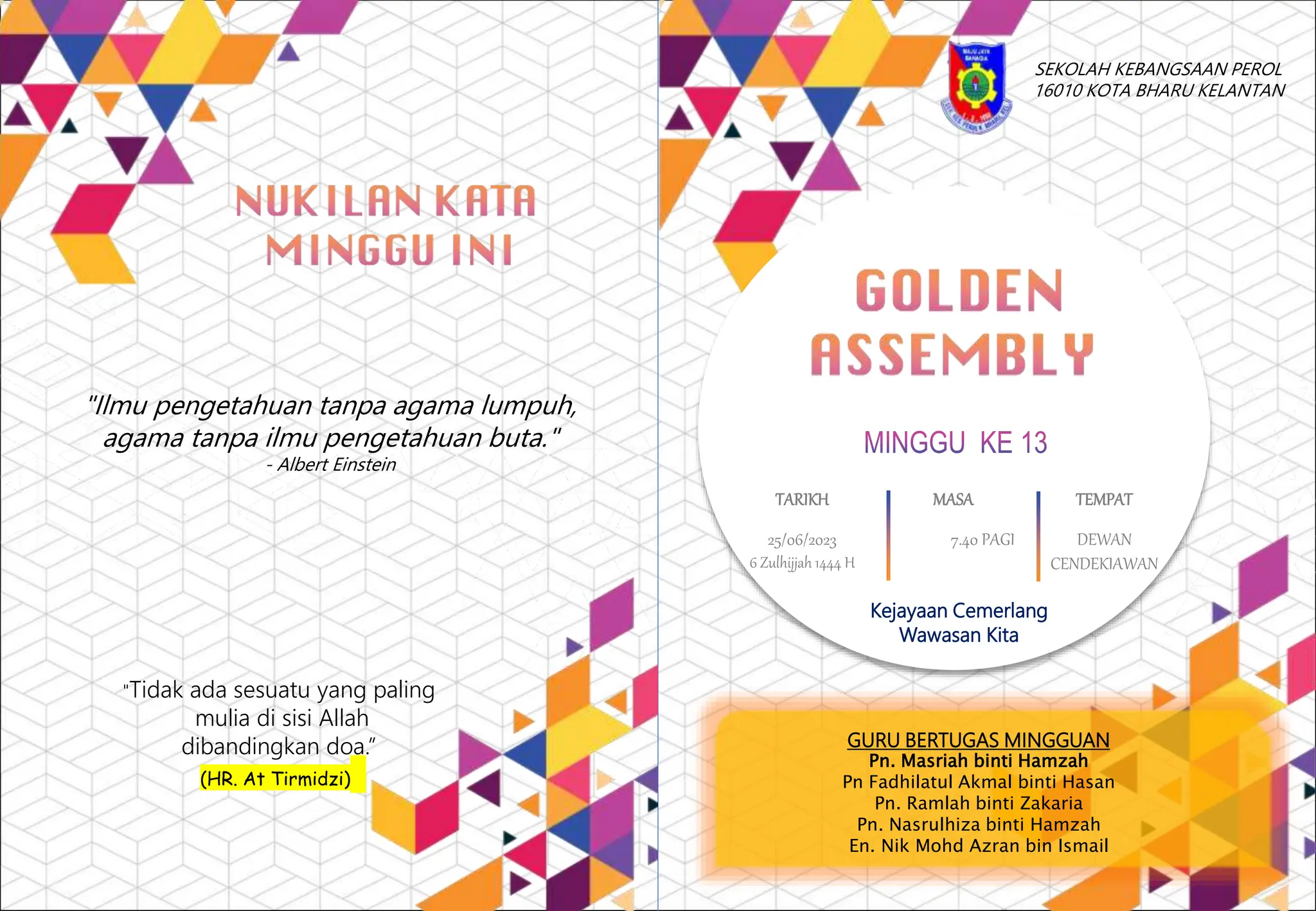 Buku Program Perhimpunan Mingguan sekolah.ppt