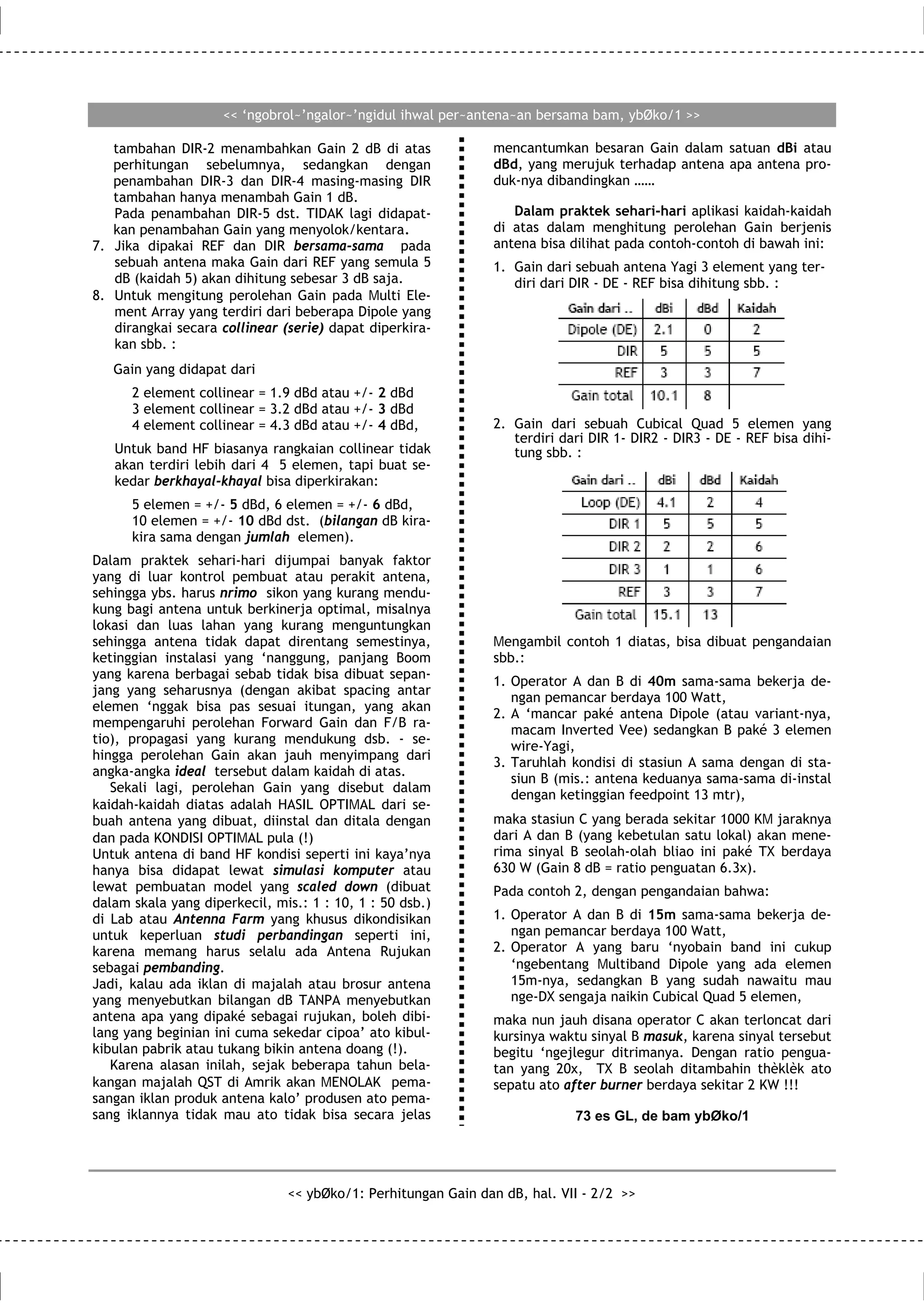 Perhitungan gain antena | PDF