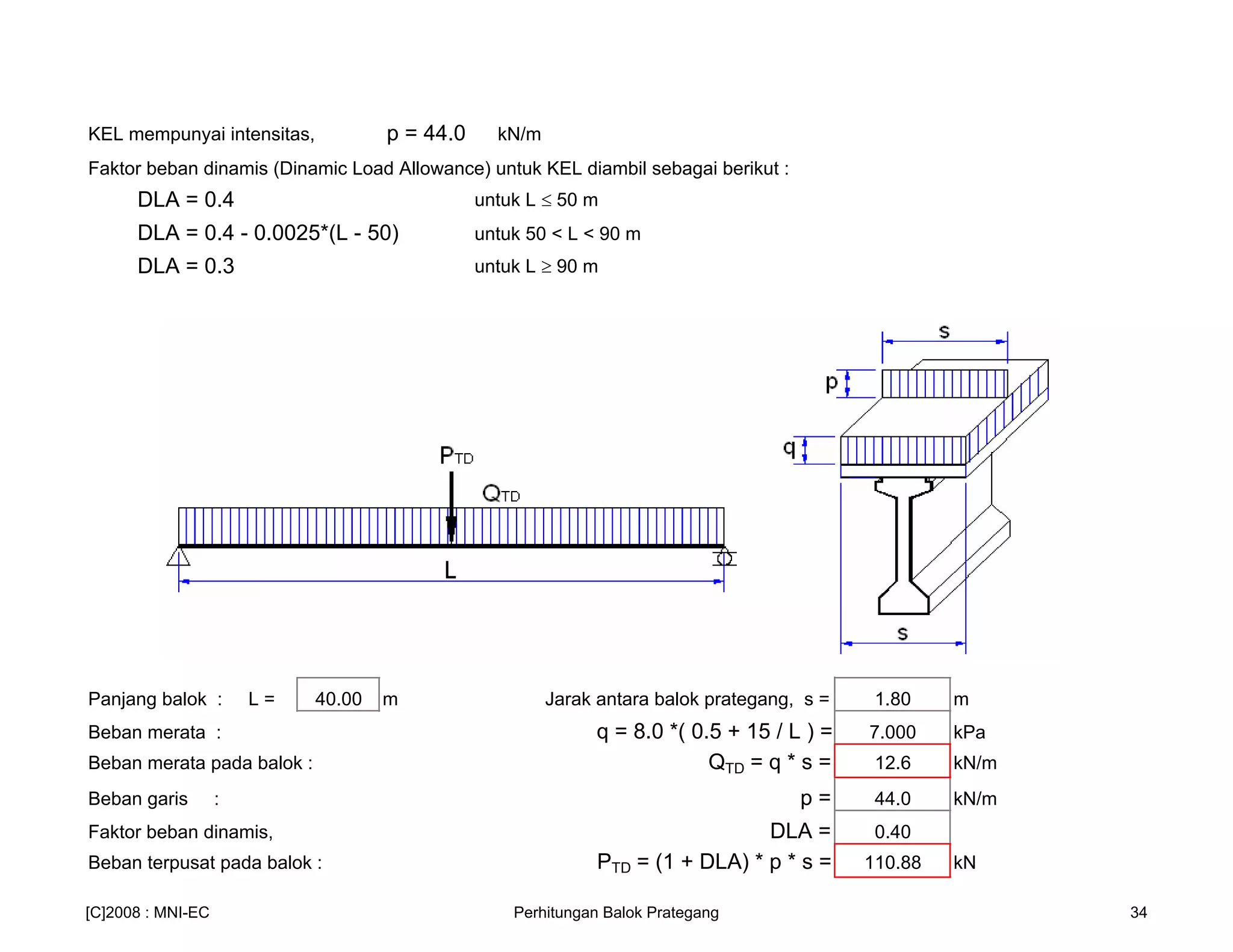 Perhitungan balok prategang_pci_-girder | PDF