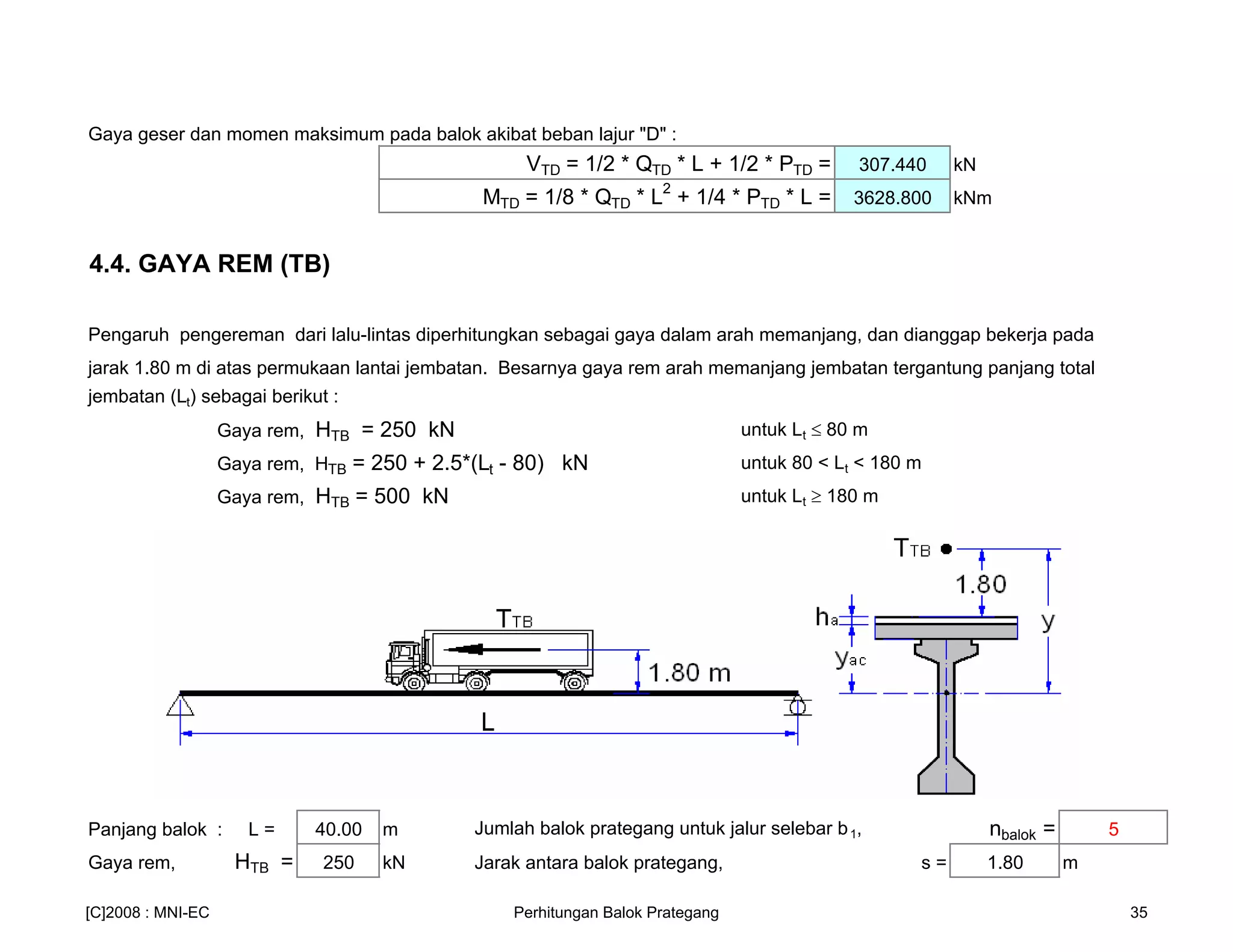 Perhitungan balok prategang_pci_-girder | PDF