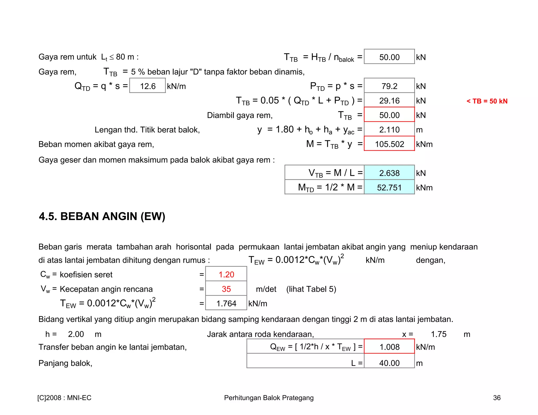 Perhitungan balok prategang_pci_-girder | PDF