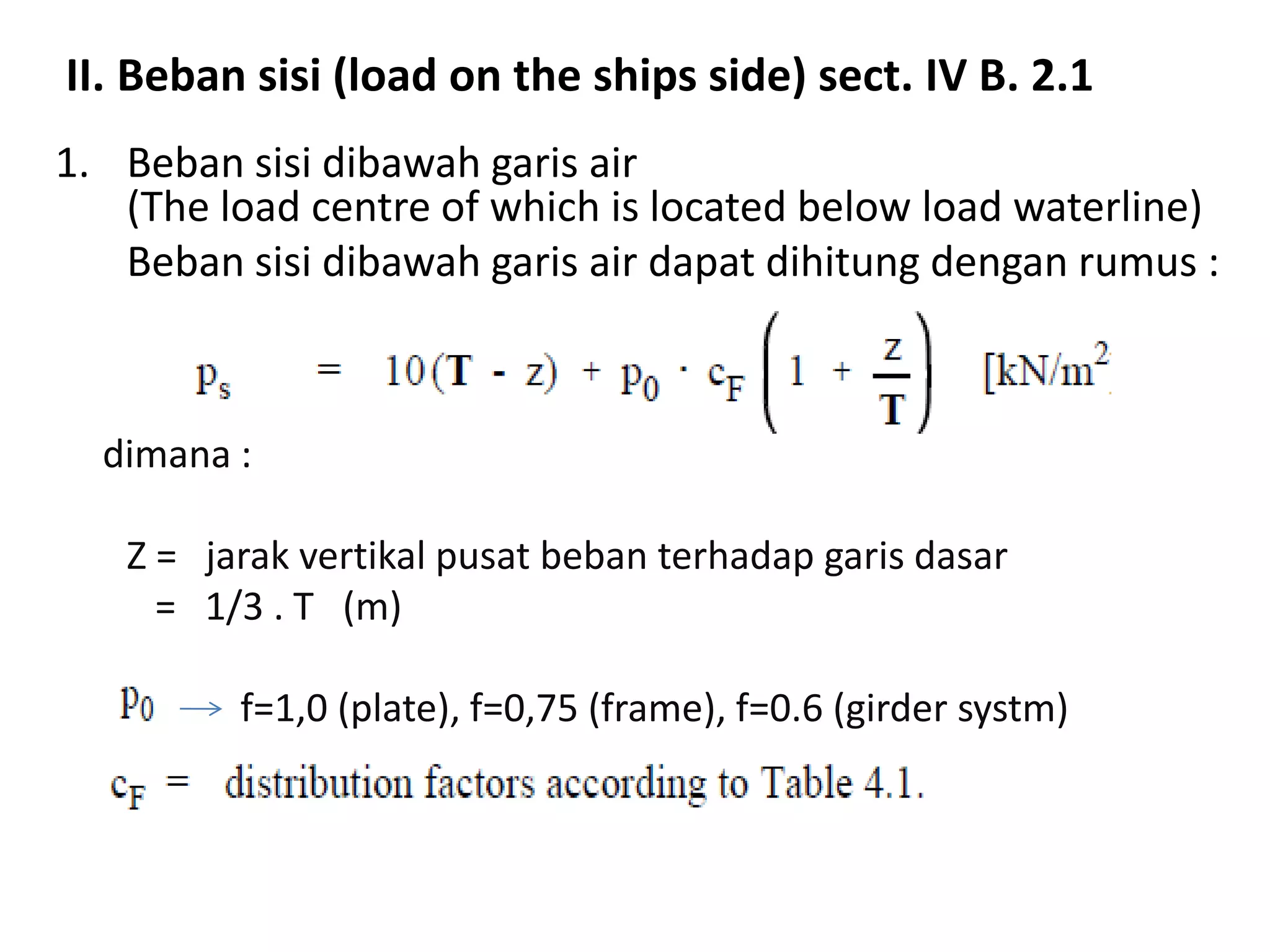 Perhitungan Beban Kapal | PPTX