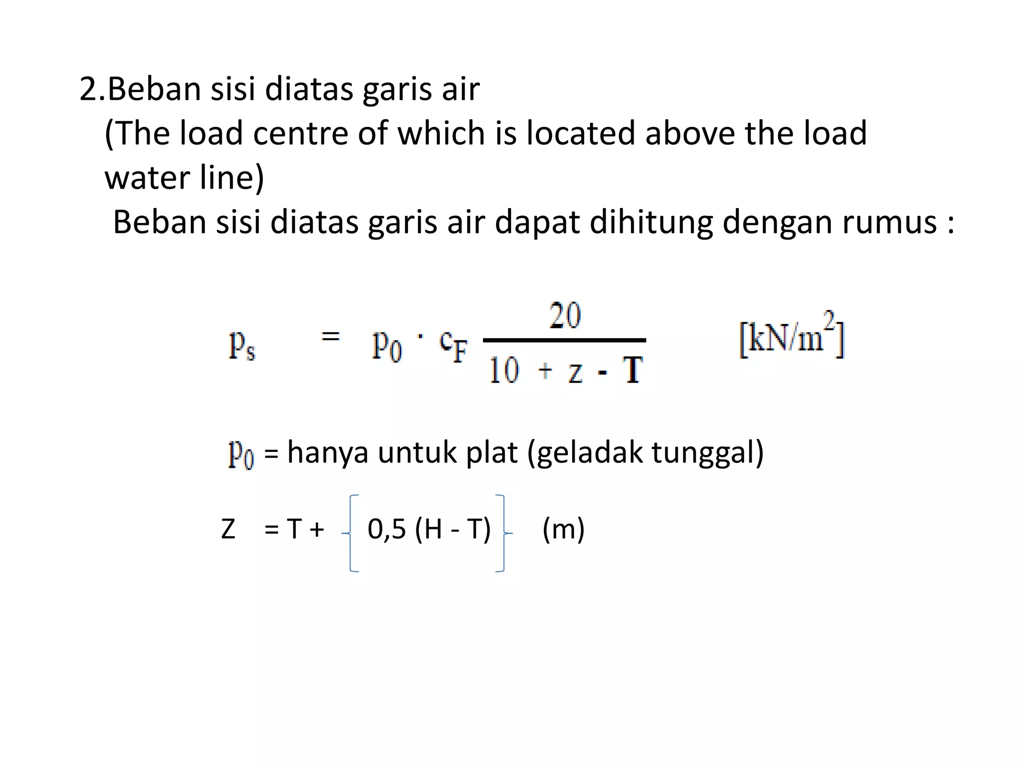 Perhitungan Beban Kapal | PPTX