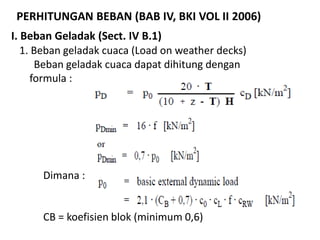 Perhitungan Beban Kapal | PPTX