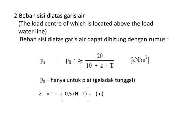 Perhitungan Beban Kapal | PPTX