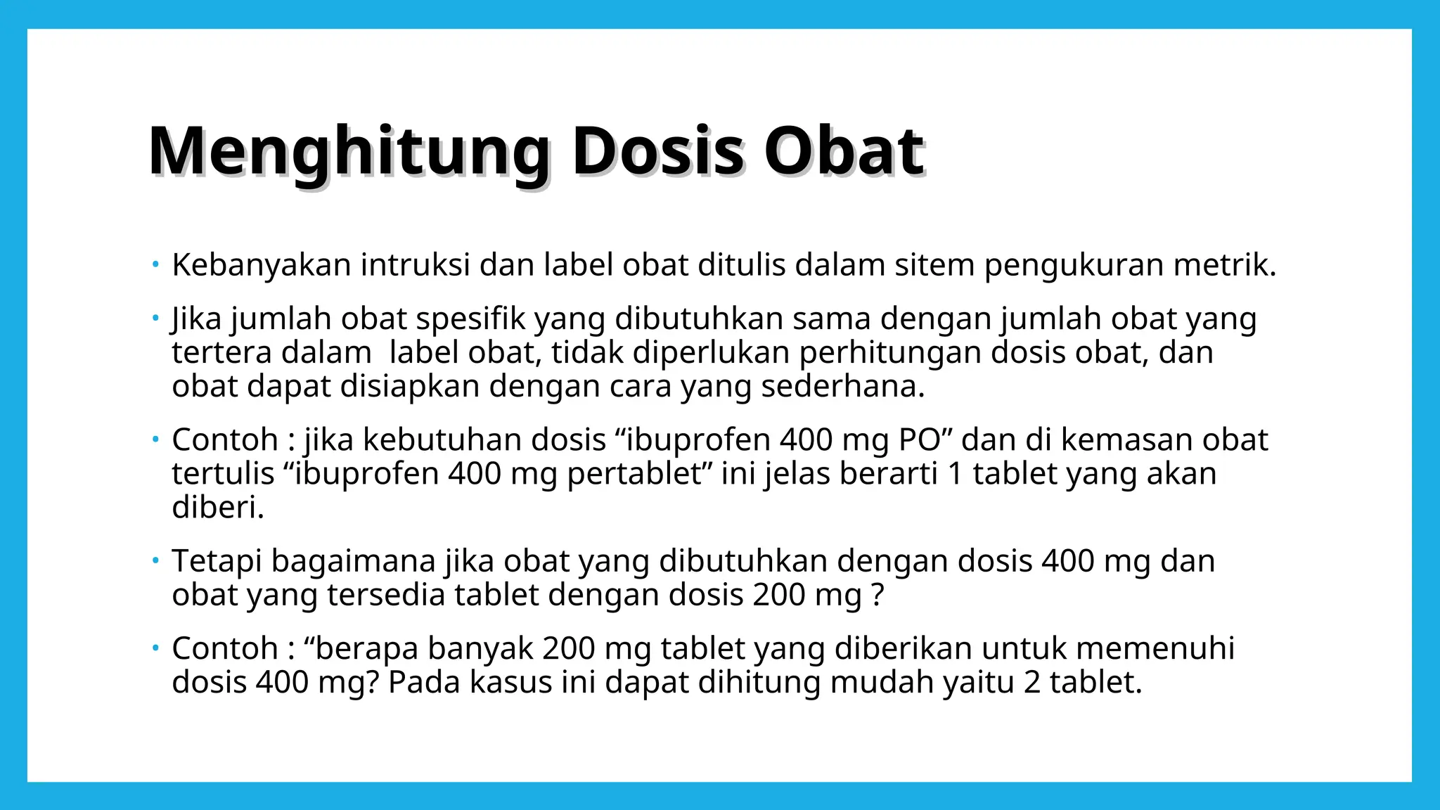 PERHITUNGAN_DOSIS obat PERHITUNGAN_DOSIS obat | PPT