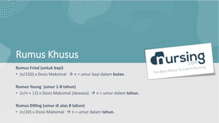 Perhitungan Dosis Obat - Master.pptx