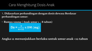 PERHITUNGAN DOSIS OBAT KELOMPOK 5 FARMAKO.pptx