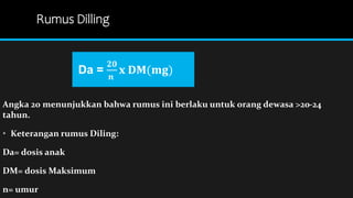 PERHITUNGAN DOSIS OBAT KELOMPOK 5 FARMAKO.pptx