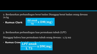 PERHITUNGAN DOSIS OBAT KELOMPOK 5 FARMAKO.pptx