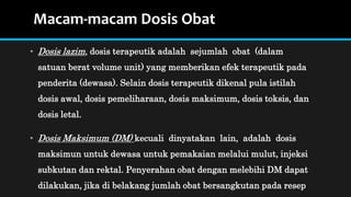 PERHITUNGAN DOSIS OBAT KELOMPOK 5 FARMAKO.pptx