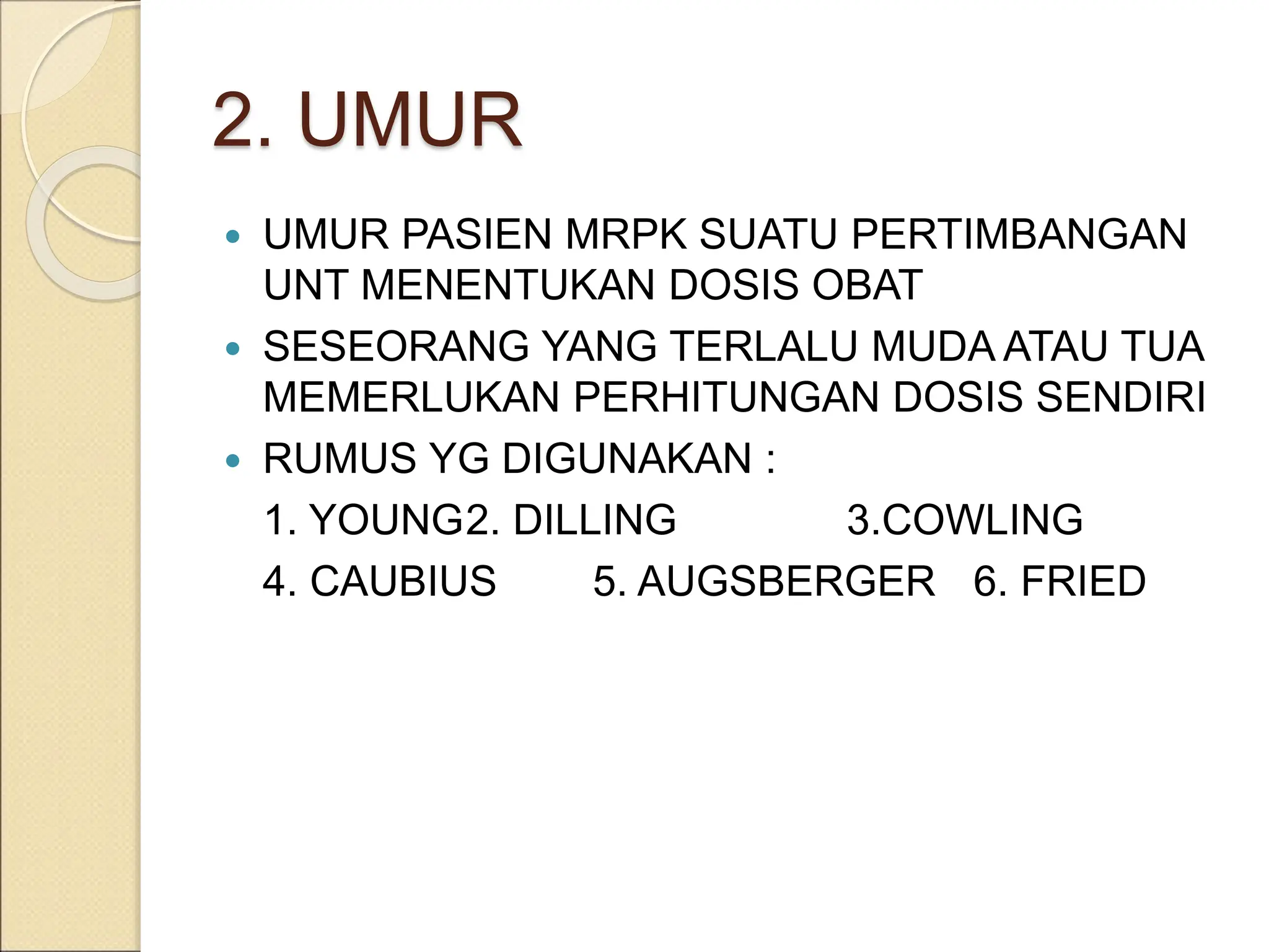 CARA PERHITUNGAN DOSIS UNTUK SMK FARMASI | PPT