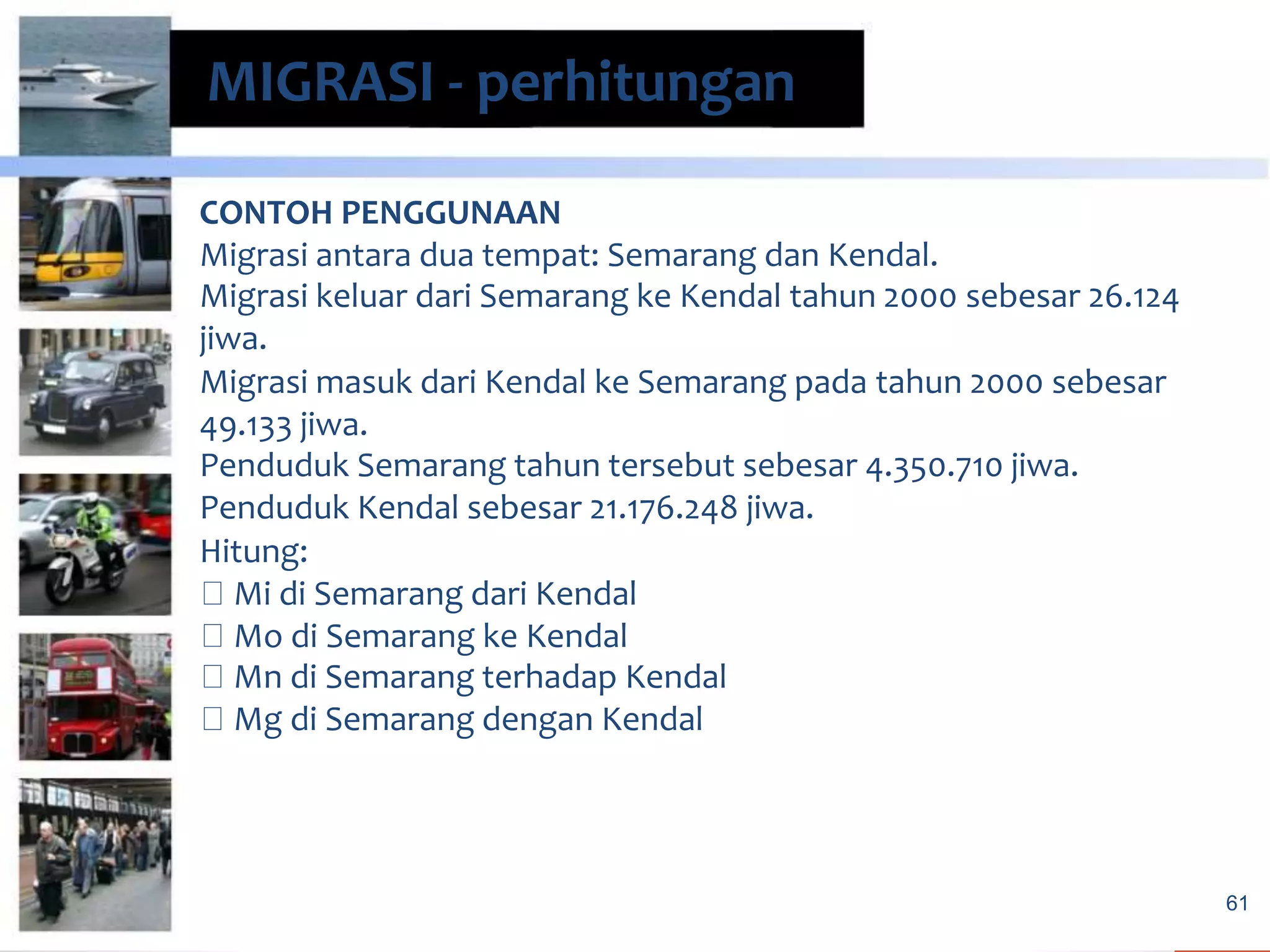 Perhitungan fertilitas, mortalitas dan migrasi | PPTX