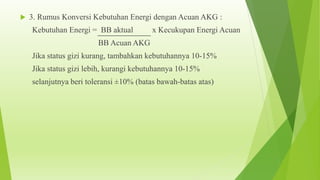 Perhitungan Gizi Perhitungan Gizi Perhitungan Giz | PPTX