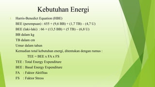 Perhitungan Gizi Perhitungan Gizi Perhitungan Giz | PPTX