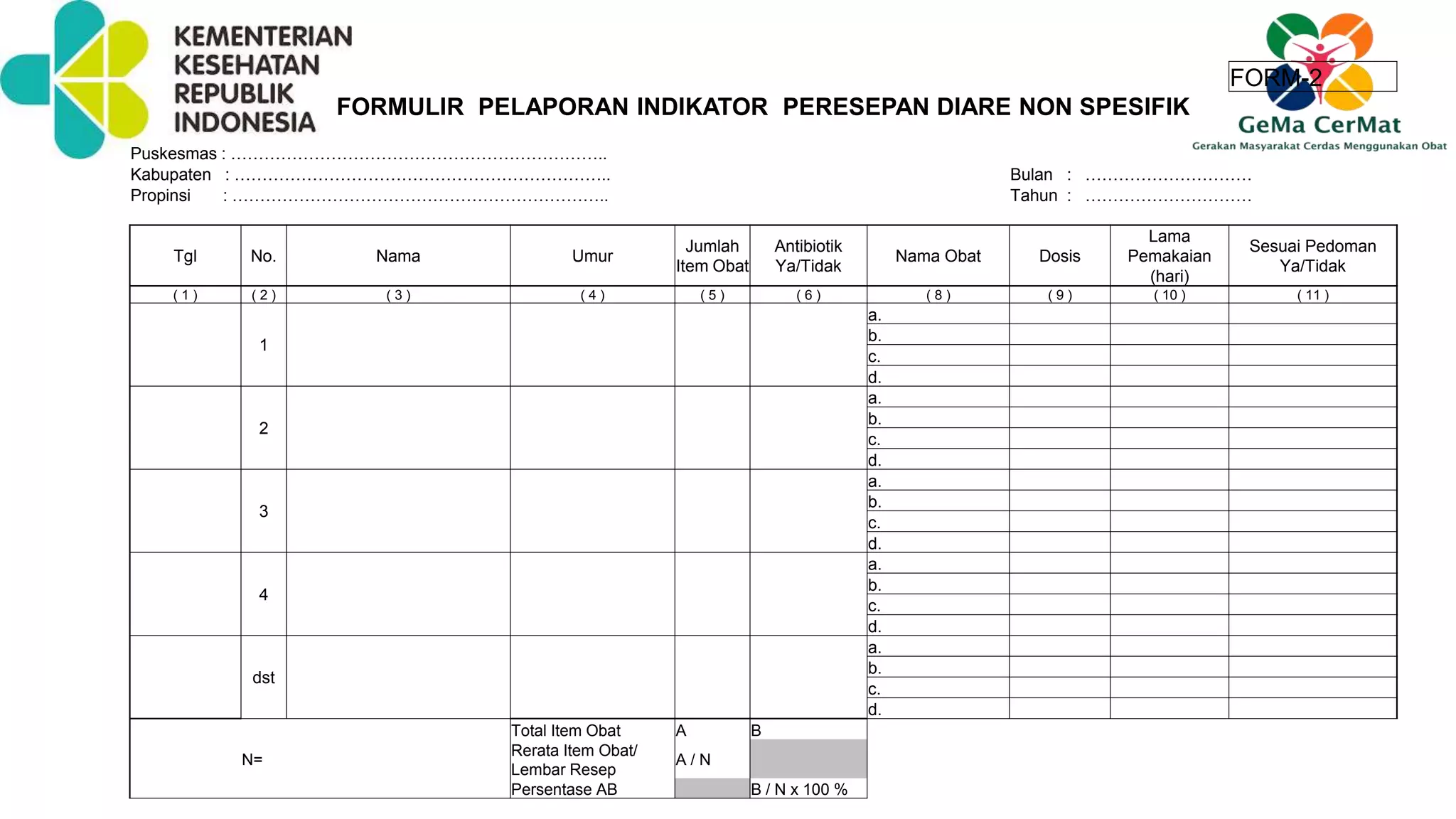 Perhitungan indikator por 2019 | PPTX