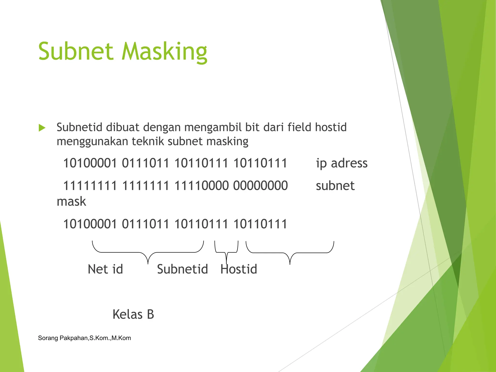 Perhitungan IP Address, Untuk mata kuliah rpl | PPT