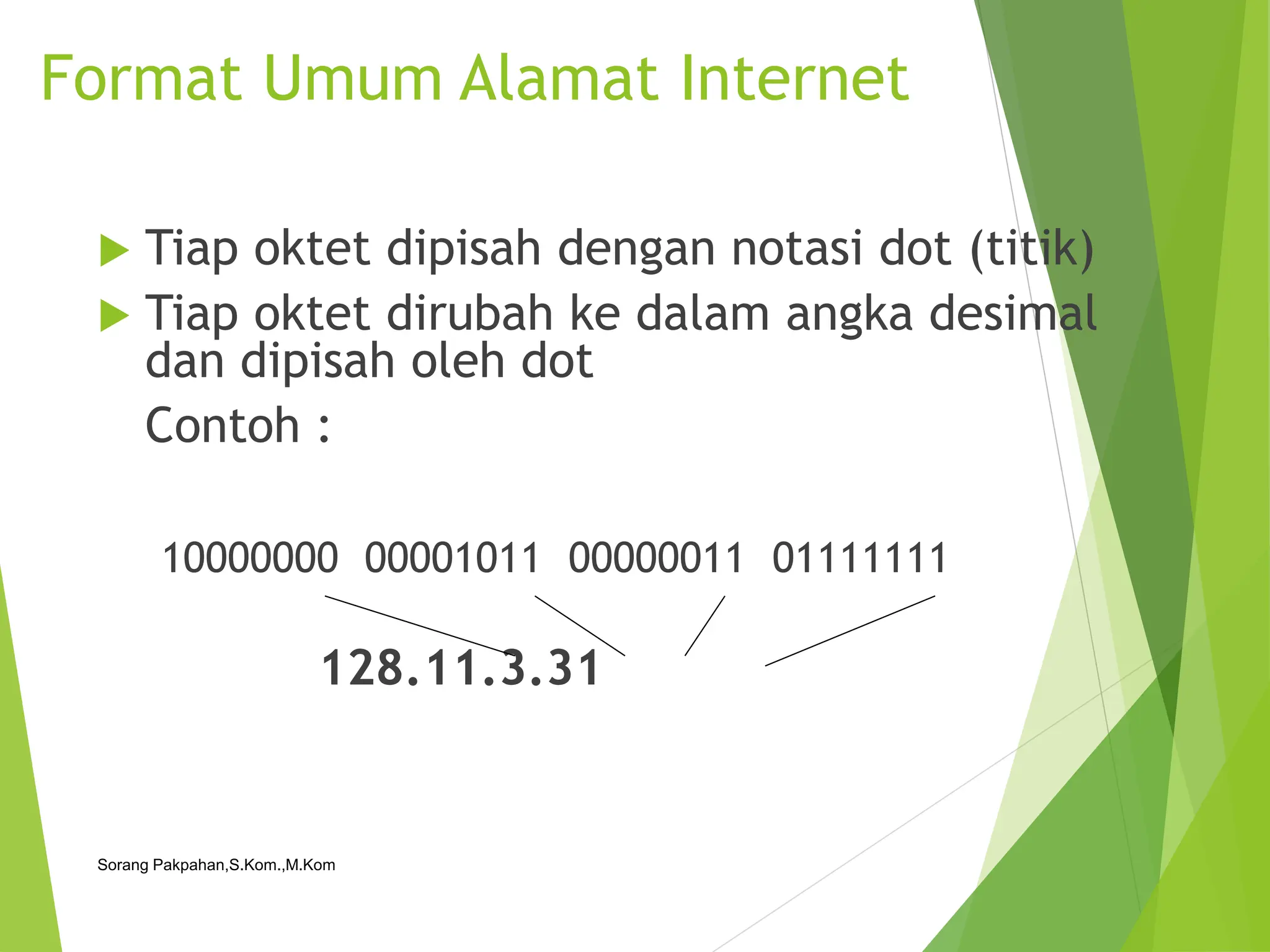 Perhitungan IP Address, Untuk mata kuliah rpl | PPT