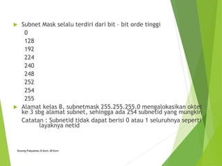 Perhitungan IP Address, Untuk mata kuliah rpl | PPT