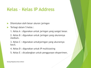 Perhitungan IP Address, Untuk mata kuliah rpl | PPT