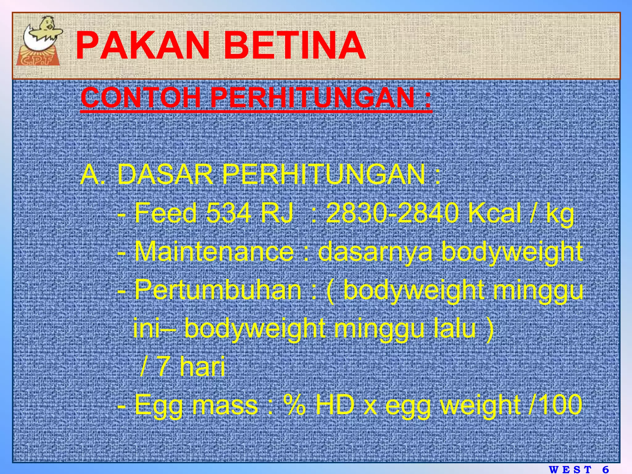 Perhitungan Kebutuhan Pakan.ppt