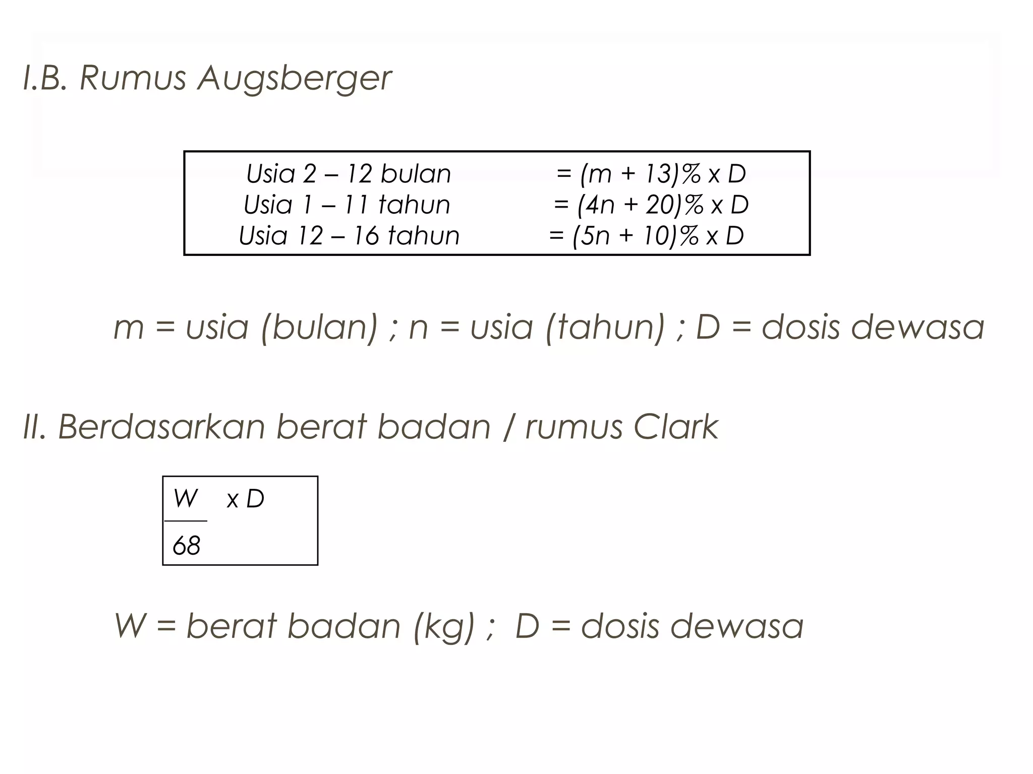 Perhitungan Obat pada Anak | PPT