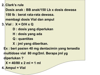Perhitungan Obat pada Anak | PPT