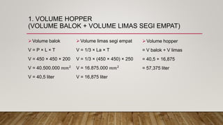 Perhitungan pada mesin pengering gabah.pptx | Physics | Science