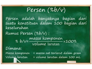 Perhitungan Pembuatan Larutan Pereaksi | PPTX