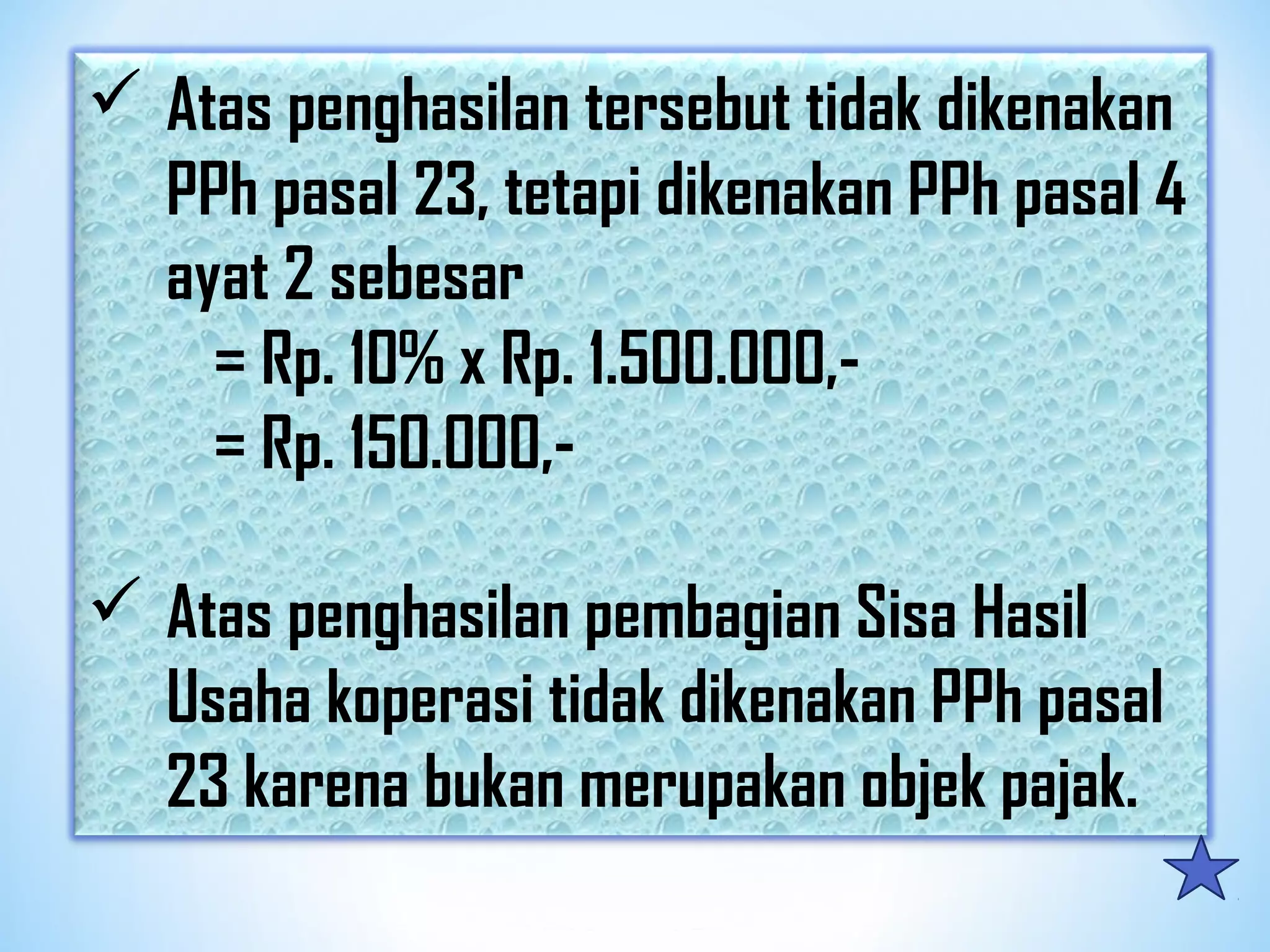 Perhitungan, pemotongan, dan pelaporan pph pasal 23 | PPT