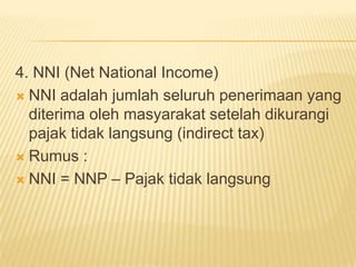 Perhitungan pendapatan nasional | PPTX