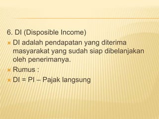 Perhitungan pendapatan nasional | PPTX
