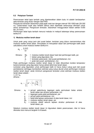 Perhitungan perkerasan lentur | PDF