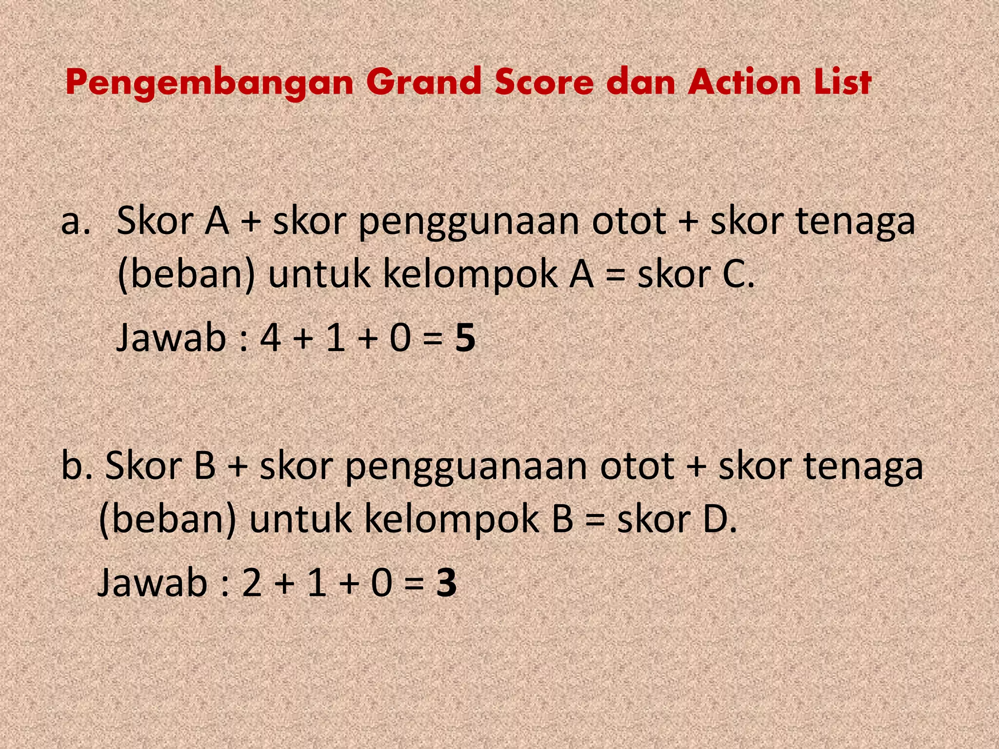 Perhitungan rula (wew) | PPTX