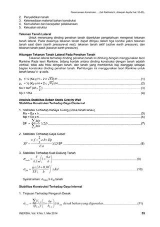 Perhitungan shetpile | PDF