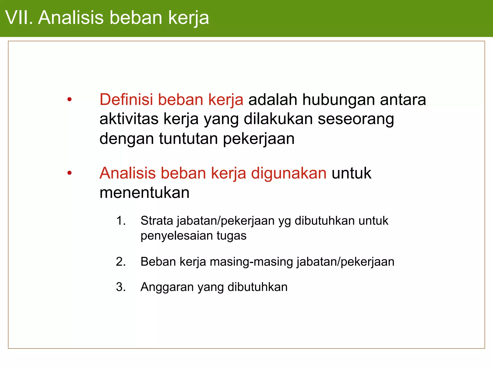 Perhitungan Standar Formasi Karyawan Berdasarkan Beban Kerja dan Job ...