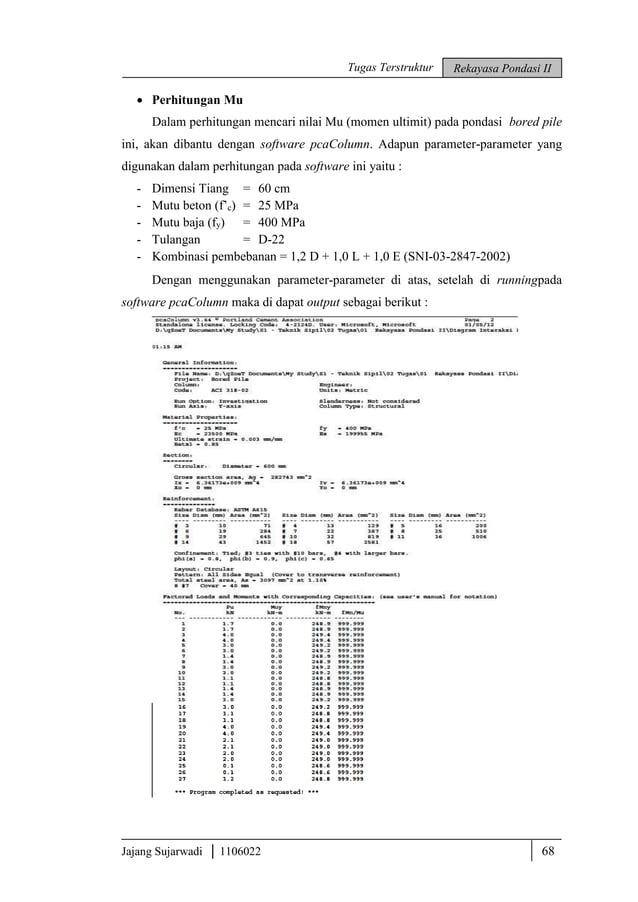 Perhitungan ting bor | DOCX