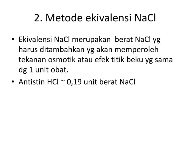 Perhitungan Tonisitas (Tonicity calculation) in sterile formulation.pptx