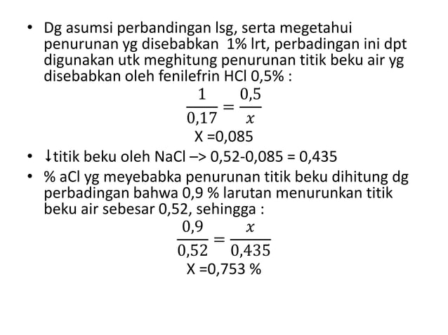 Perhitungan Tonisitas (Tonicity calculation) in sterile formulation.pptx