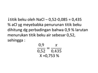 Perhitungan Tonisitas (Tonicity calculation) in sterile formulation.pptx