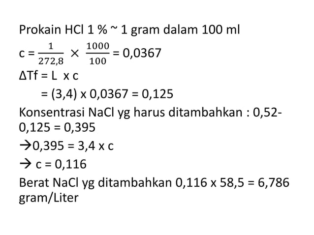 Perhitungan Tonisitas (Tonicity calculation) in sterile formulation.pptx