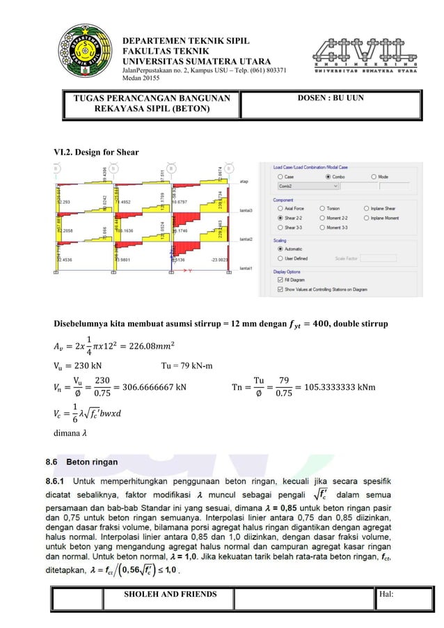 Perhitungan tulangan balok | PDF | Civil Engineering Industry | Industries